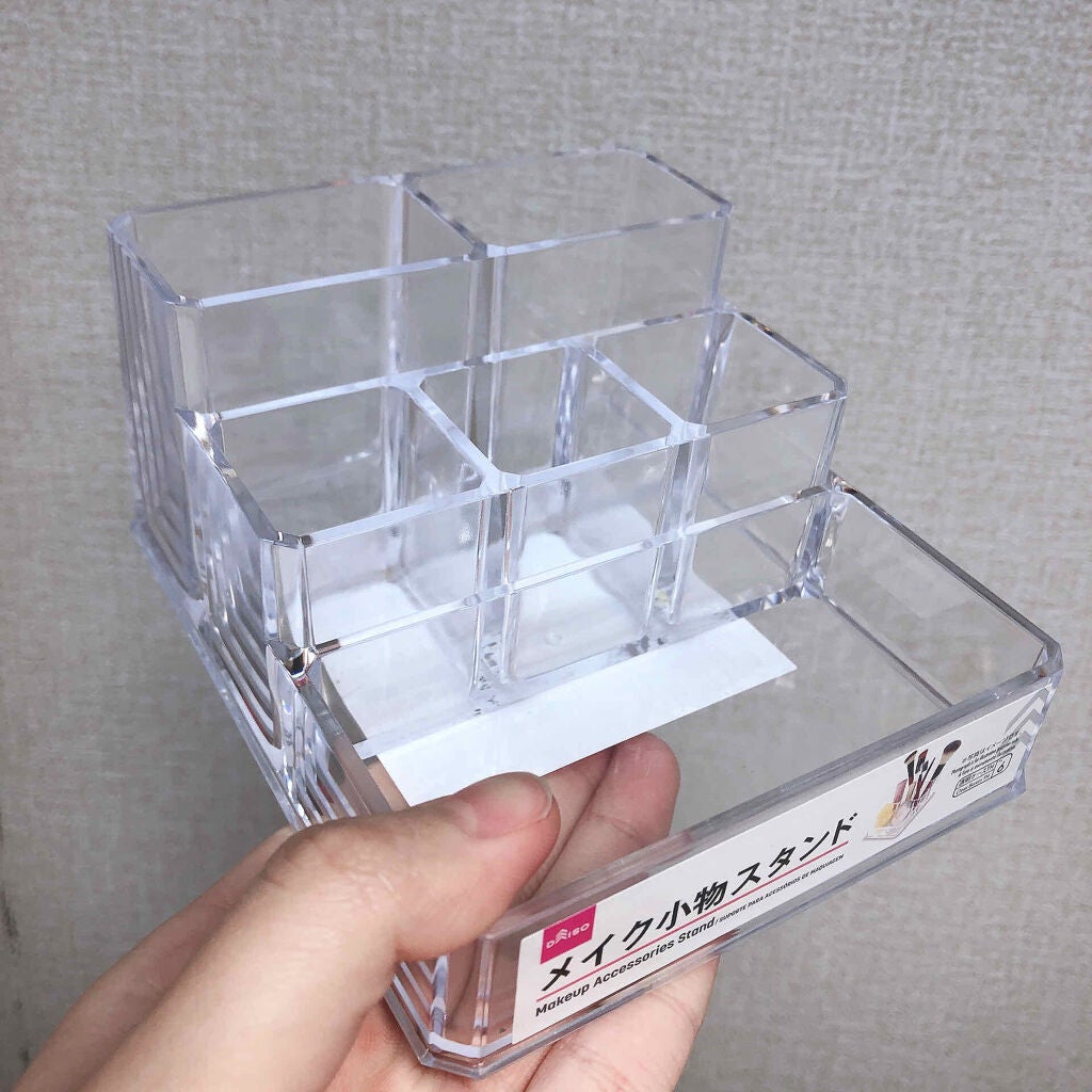 Daiso メイク小物スタンド |daisoの口コミ 超優秀!100均で買えるおすすめコスメ! ダイソー メイク小物スタンド By ばぶ