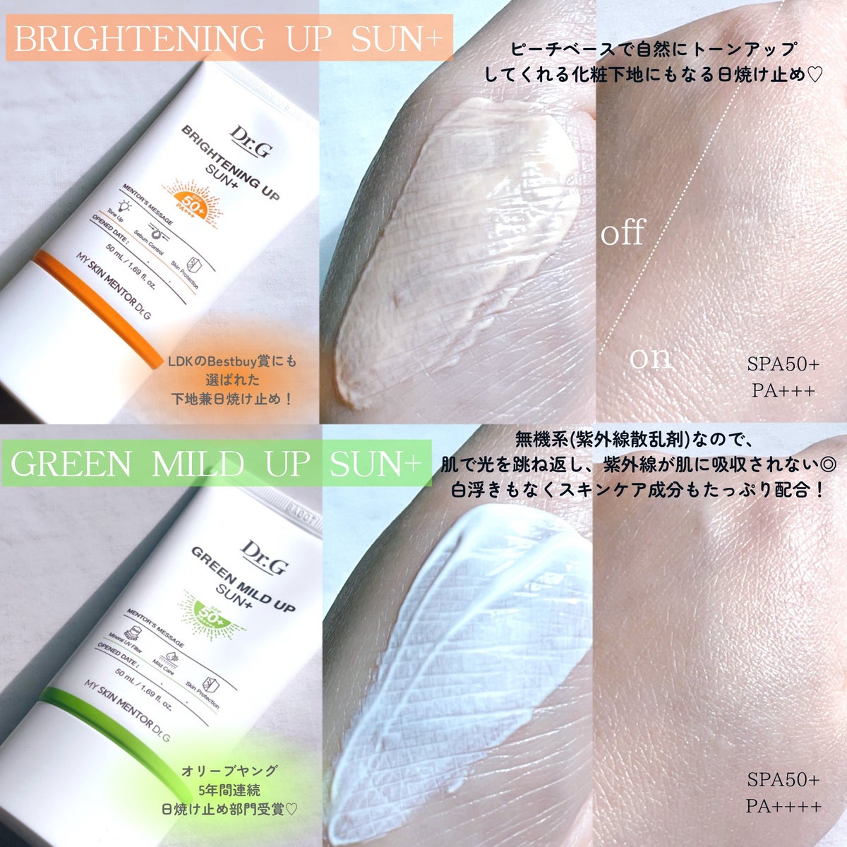 Drgの日焼け止め・uvケア ブライトニング アップ サン他、1商品を使った口コミ Pr ドクタージー ⿻ Drg By ぷあ𖧷
