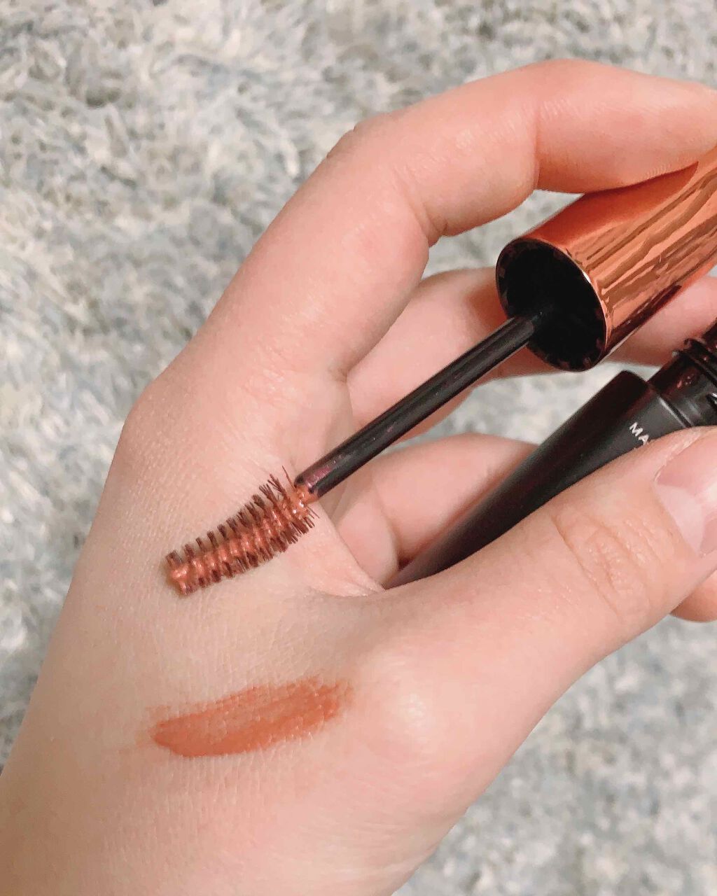 【限定眉マスカラ】ファッションブロウ カラードラマ マスカラ|maybelline New Yorkの口コミ 髪の毛をオレンジ🍊色にした