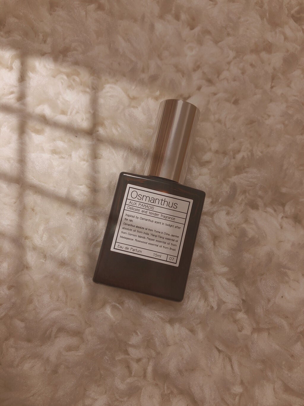 【限定香水レディース】オードパルファム 07 Osmanthus 〔オスマンサス〕|aux Paradisの口コミ オウパラディ
