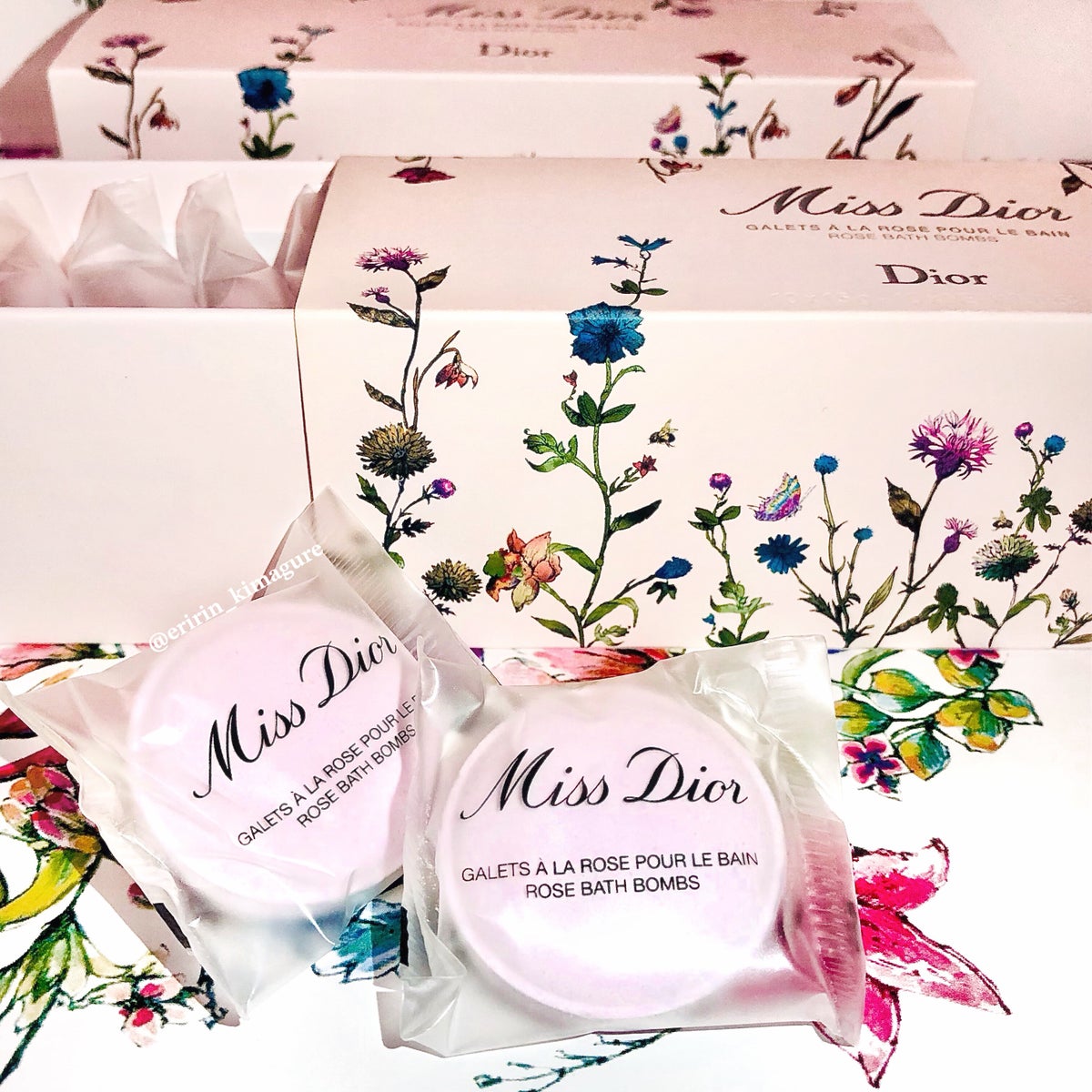 【限定入浴剤】ミス ディオール ローズ バスボム|diorの口コミ ꕤ 💐missdior Millefiori Collection💐