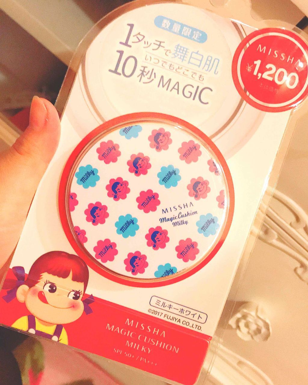 M クッションベース(ミルキー)|misshaの口コミ Missha ペコちゃんとのコラボって聞いてこれは買わねば!と思って買ってみまし