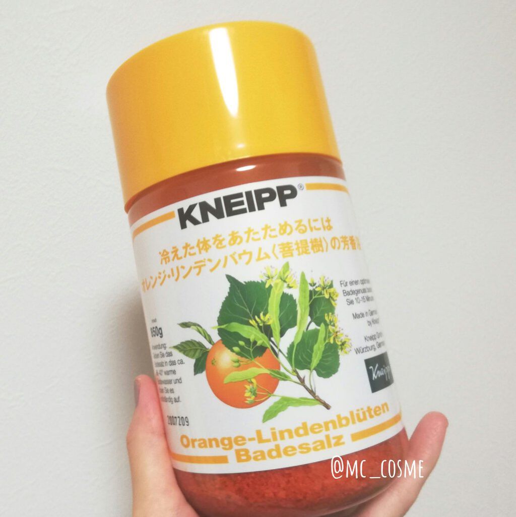 クナイプ バスソルト オレンジ・リンデンバウム の香り|クナイプの効果に関する口コミ「クナイプバスソルト オレンジリンデンバウム 」 By