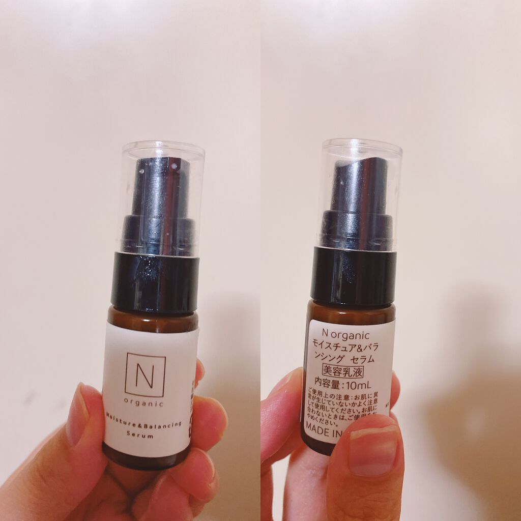 モイスチュアandバランシング セラム|n Organicを使った口コミ ミニサイズ使い切りました。 名前はよく聞 By もこはち20代