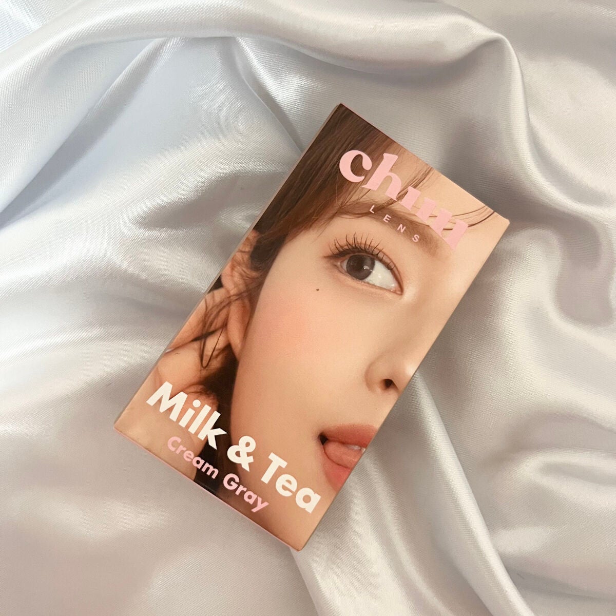 Milkandtea|chuu Lensのカラコンレポ・着画口コミ くすみグレーのちゅるん系カラコン👼🏻/ By Aya🤍フォロバ混合肌