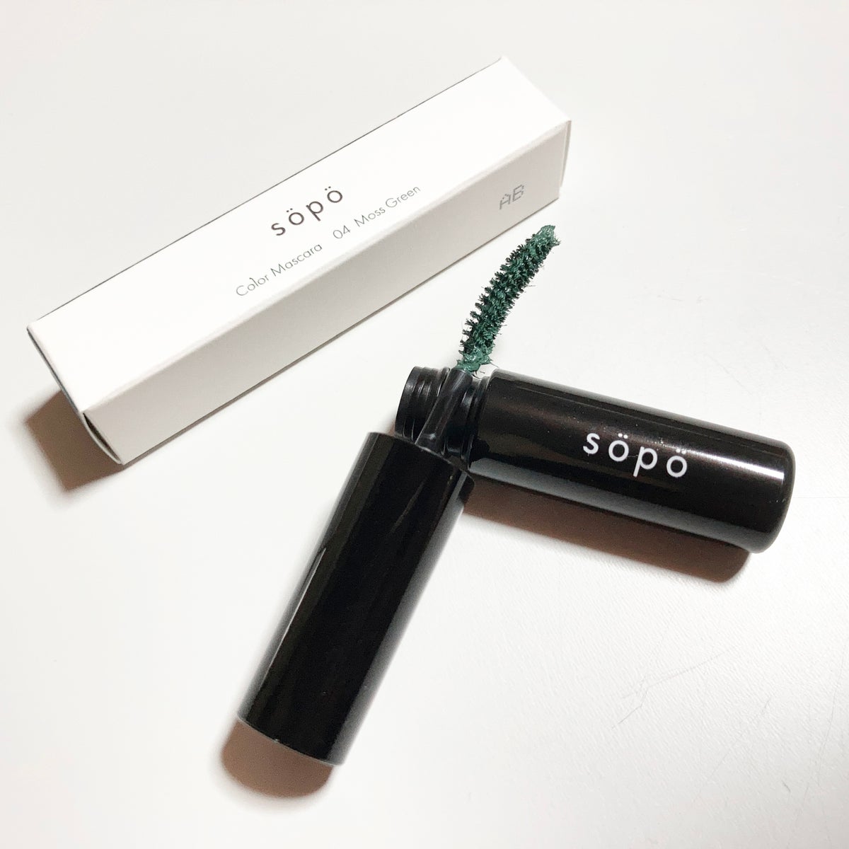カラーマスカラ|sopoの口コミ Sopo カラーマスカラ 04 モスグリーン By コスメモ30代後半 Lips