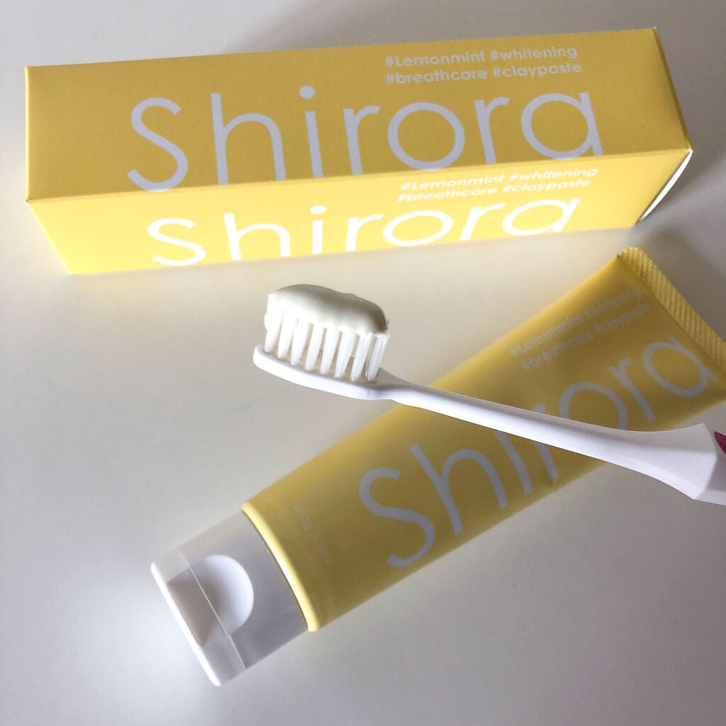 シローラクレイホワイトニング|shiroraの効果に関する口コミ 見た目も可愛い歯磨き粉💕 シローラ クレイホワイトニング By