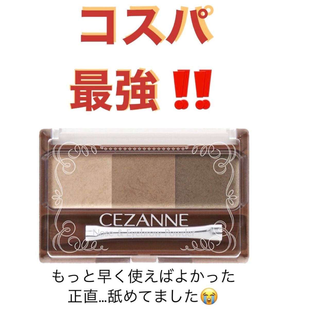 ノーズ&アイブロウパウダー|cezanneの口コミ Cezanne ノーズ&アイブロウパウダー02 By さしみちゃん混合肌20代前半