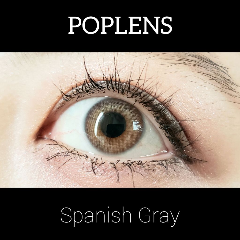 Spanish スパニッシュ|olens韓国のカラコンレポ・着画口コミ Poplensスパニッシュグレー By まじまりお辛口