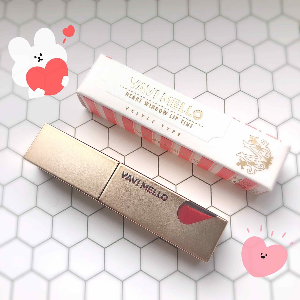 ハートウィンドウリップティントベルベットタイプ|vavi Melloの人気色を比較 🧡vavi Mello リップ💛 By らぴよ混合肌
