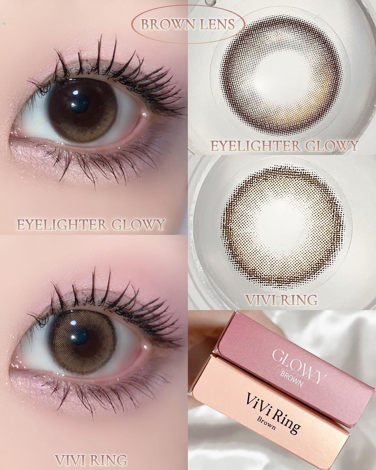 Olensのワンデー(1day)カラコン Glowy 1day&vivi Ring 1dayを使った口コミ 【pr】デイリー使い🤎垢抜け