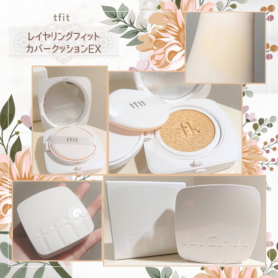レイヤリングフィットカバークッションex|tfitの口コミ Pr Tfit様より 『レイヤリングフィ By 桃花🌸混合肌 Lips