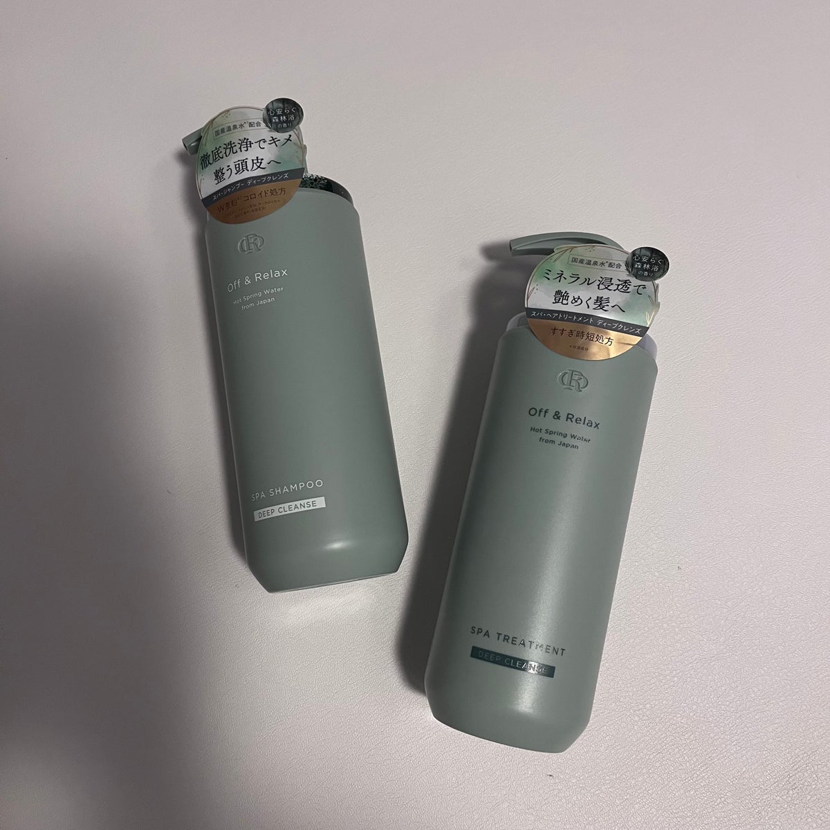 スパ・シャンプーヘアトリートメント ディープクレンズ|offandrelaxの口コミ Offandrelax シャントリセット使用し始めました