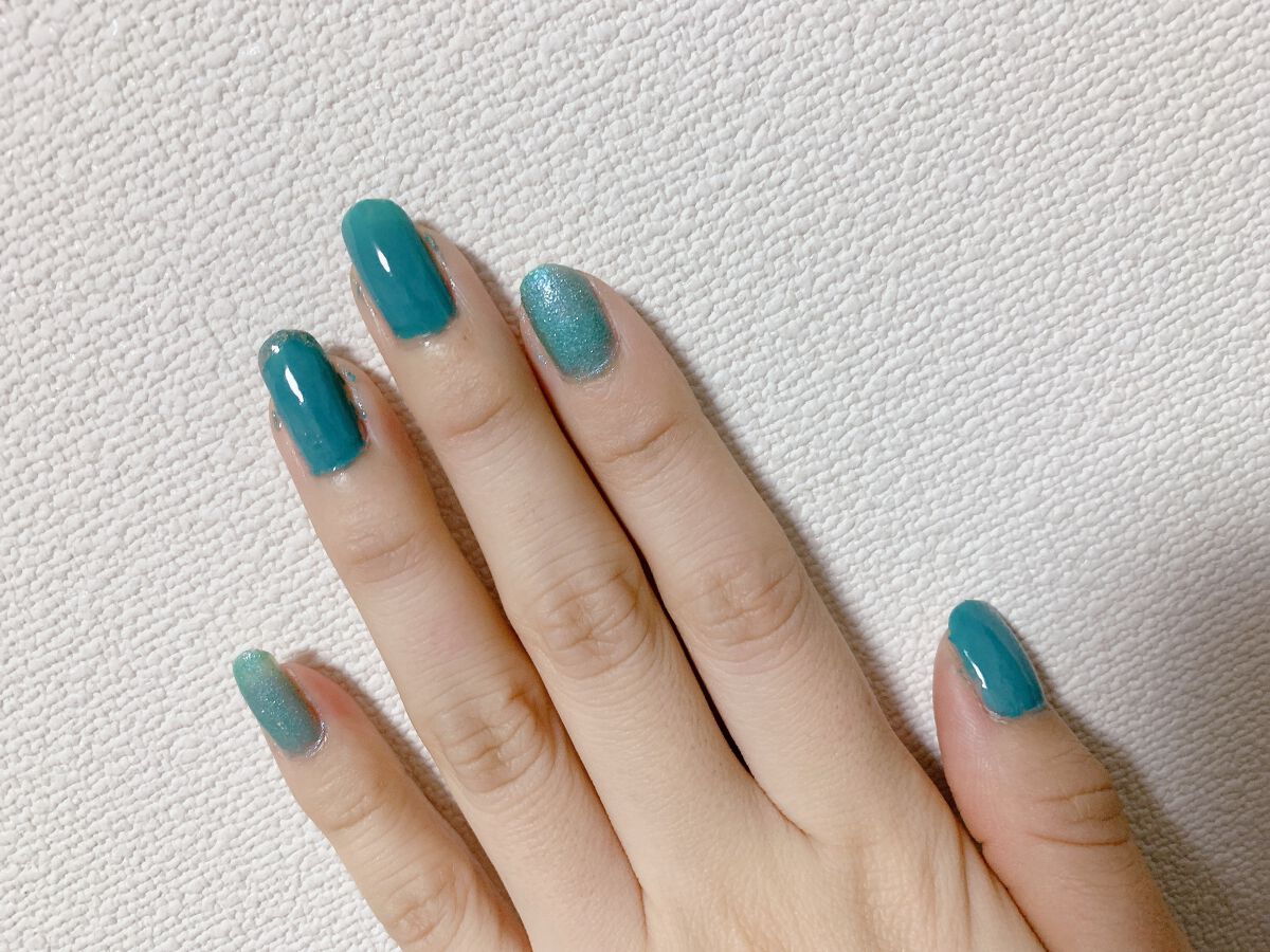 Acネイルエナメル|セリアの口コミ 超優秀!100均で買えるおすすめマニキュア!百均のネイルのみで完成💅 推しの色がアクアマリンだったので