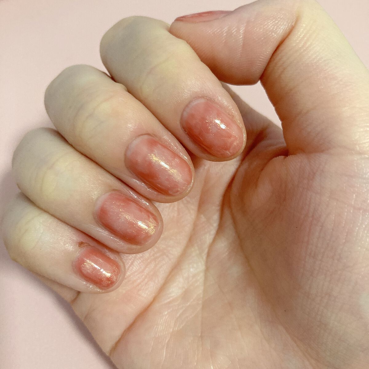 Nail Sネイルエス ・romandndのマニキュアを使った口コミ Romandndロムアンド ムードペブルネイル By ぴっか混合肌