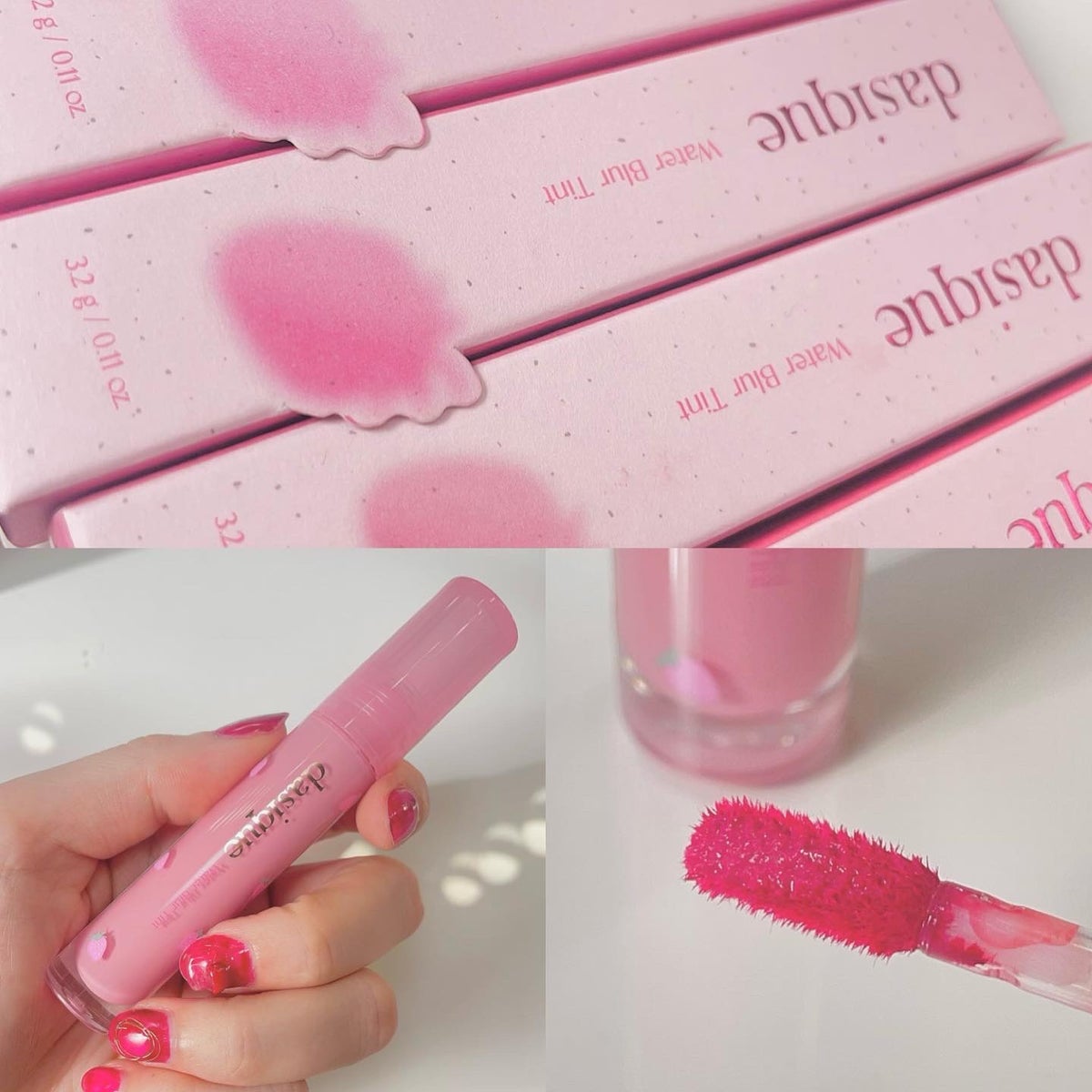 ウォーターブラーティント|dasiqueの口コミ ブルベにおすすめの口紅!ツヤツヤからマットに変化💄 Dasique様 Dasique
