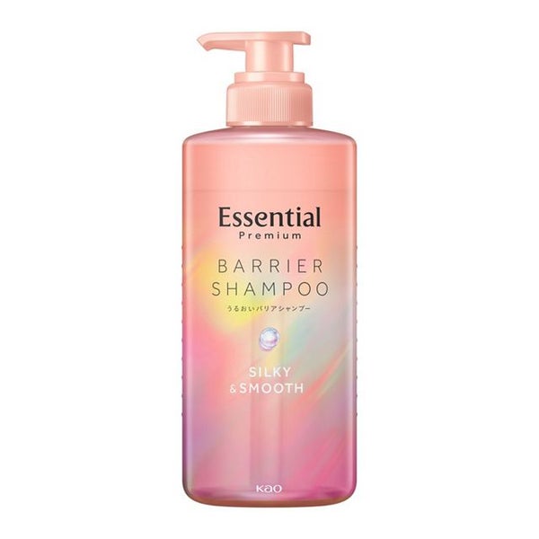 エッセンシャル プレミアム うるおいバリアシャンプーコンディショナー シルキー&スムース シャンプー ポンプ 450ml エッセンシャル