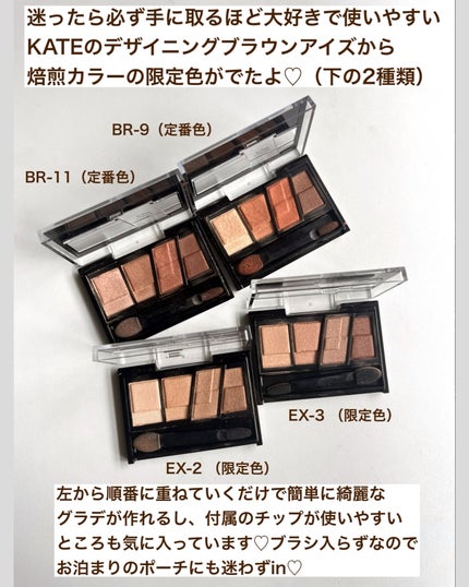 【限定アイシャドウパレット】デザイニングブラウンアイズ|kateの口コミ ブラウンアイシャドウが好きだけどたくさんあってどれが似合うか