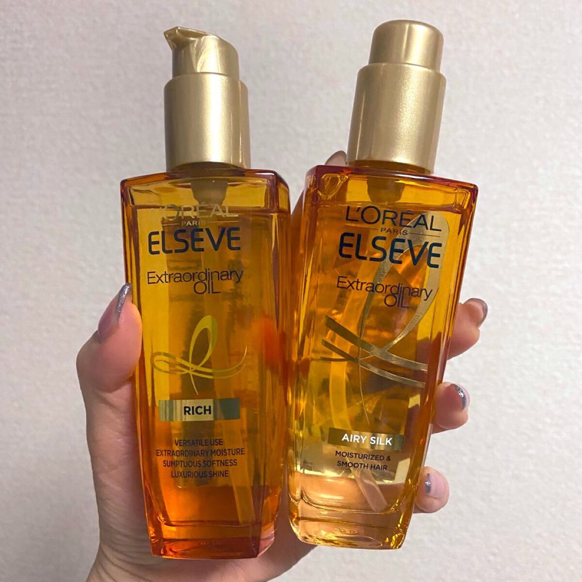 ロレアル パリのヘアオイル エルセーヴ エクストラオーディナリーオイル エクストラリッチ フィニッシュ他、2商品を使った口コミ「 ロレアルパリ