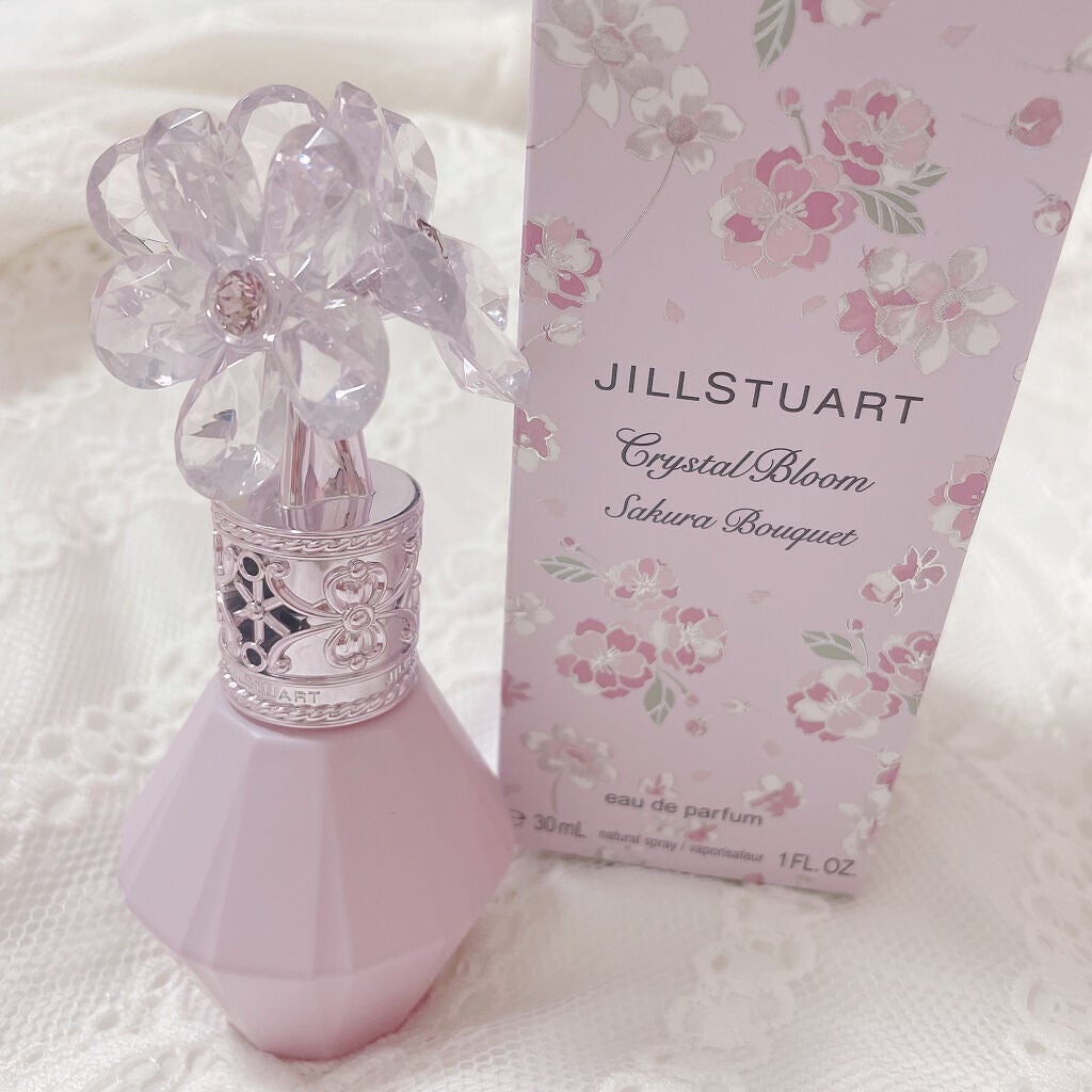 【限定香水レディース】クリスタルブルーム サクラブーケ オードパルファン |jill Stuartの口コミ 【モテ香水】 桜の香りの