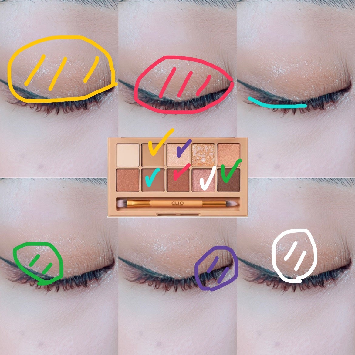 プロ アイ パレット|clioの口コミ ⭐️今日のメイク⭐️ Clioのアイシャドウパレット02を使ってメイクをしました💄 By 三太郎の
