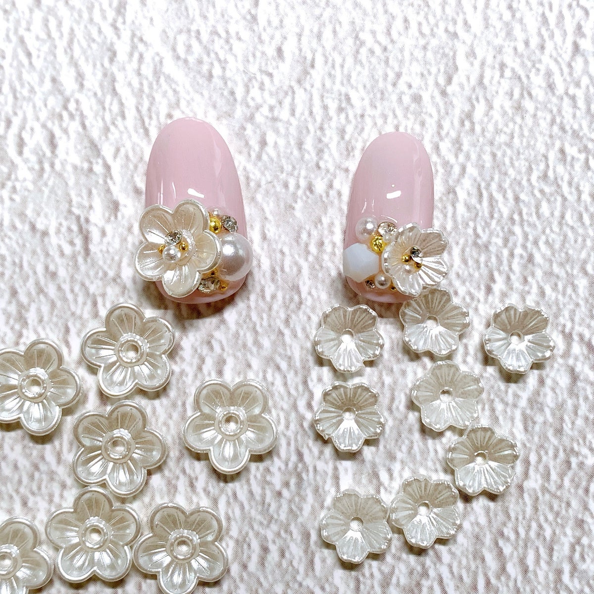 Shein・daisoのネイル・ネイルケアを使った口コミ 春におすすめ🌸 桜🌸パールパーツ🩷 By みい♡混合肌 Lips