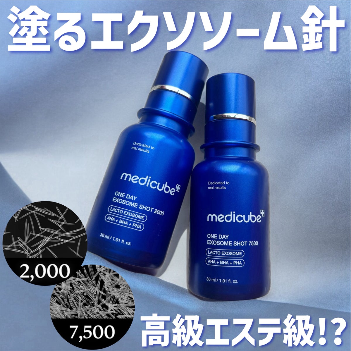 Medicubeの美容液 ゼロ1dayエクソソームショット2000他、1商品を使った口コミ 話題の成分配合!塗るエクソソーム針 By