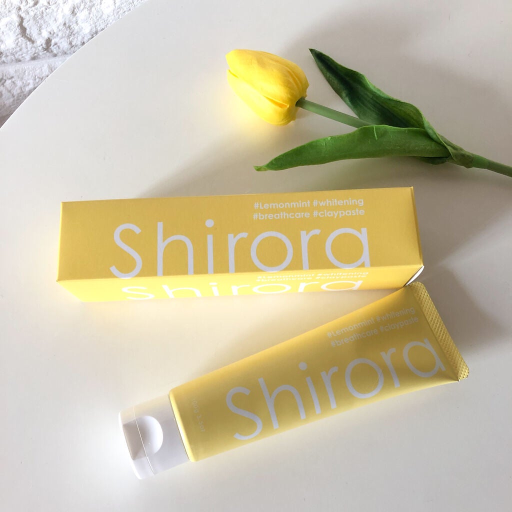 シローラクレイホワイトニング|shiroraの効果に関する口コミ 見た目も可愛い歯磨き粉💕 シローラ クレイホワイトニング By