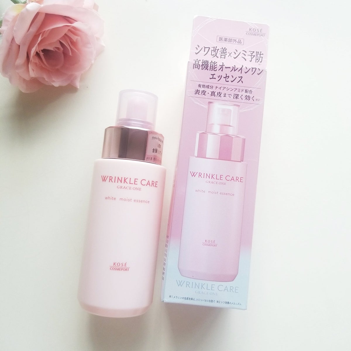 リンクルケア ホワイト モイストエッセンス|グレイスワンの効果に関する口コミ エイジングケアにおすすめのオールインワン化粧品!グレイス