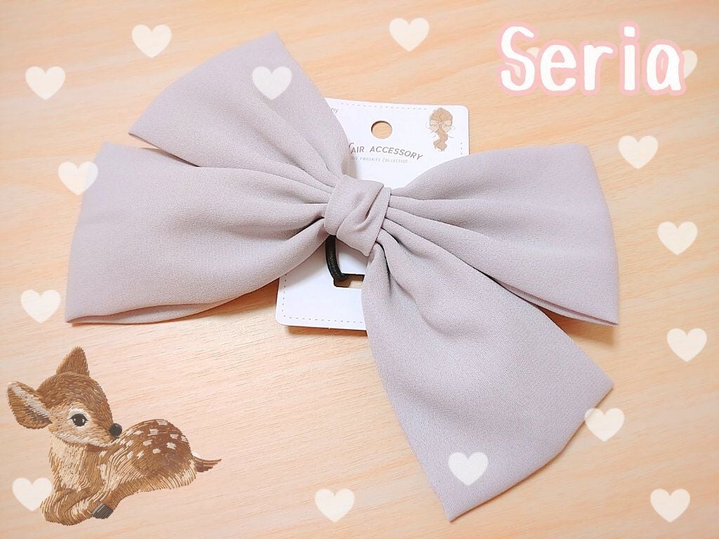 ヘアアクセサリー|セリアの口コミ 超優秀!100均で買えるおすすめヘアケアグッズ!🎀ポニー Bigりぼん セリアでめちゃくちゃ可愛い子に