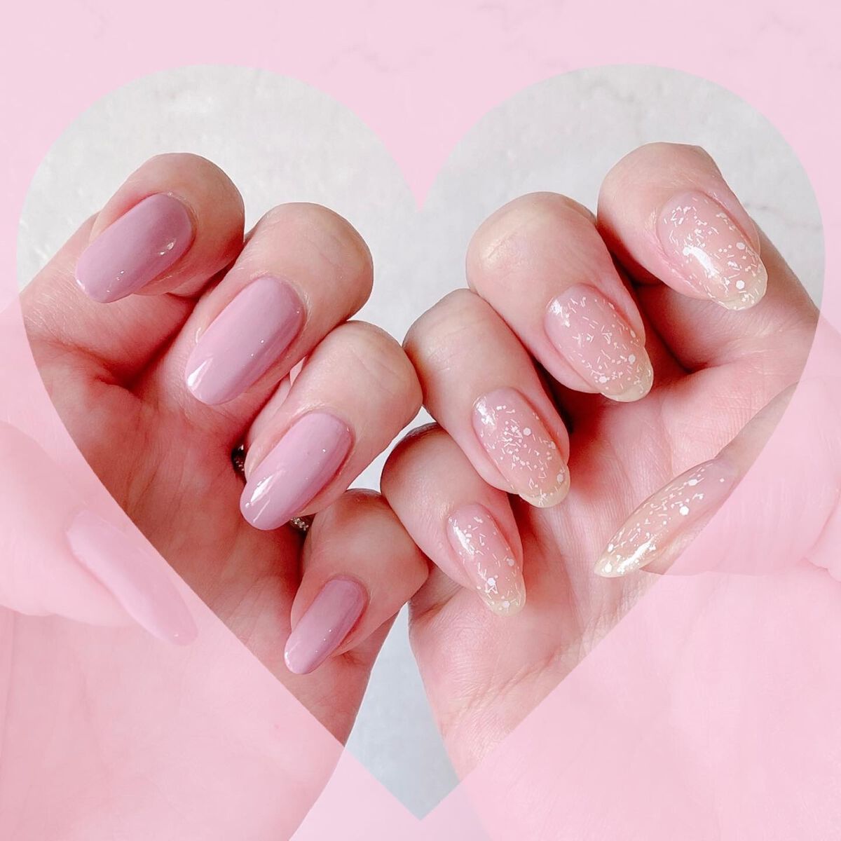 Pomum Nail・sopoのマニキュアを使った口コミ 20220825💅アシメネイル♡ポリッシュ By Chiiiinails