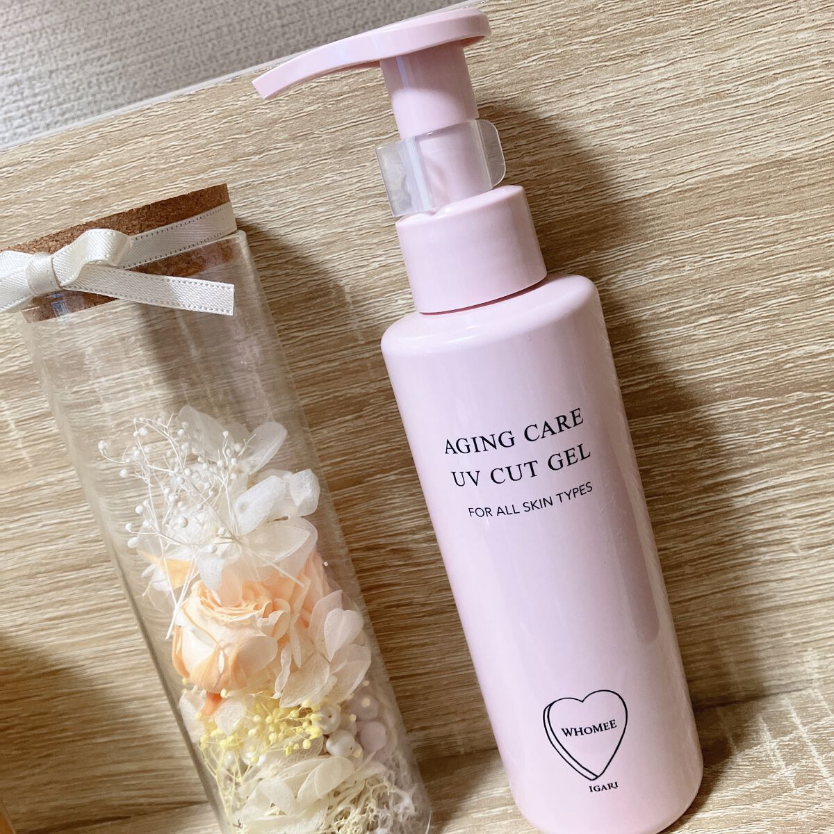 エイジングケアuvカットジェル 150g|whomeeの辛口レビュー「すごく気に入りましたが、わたしの敏感肌に合いませんでした