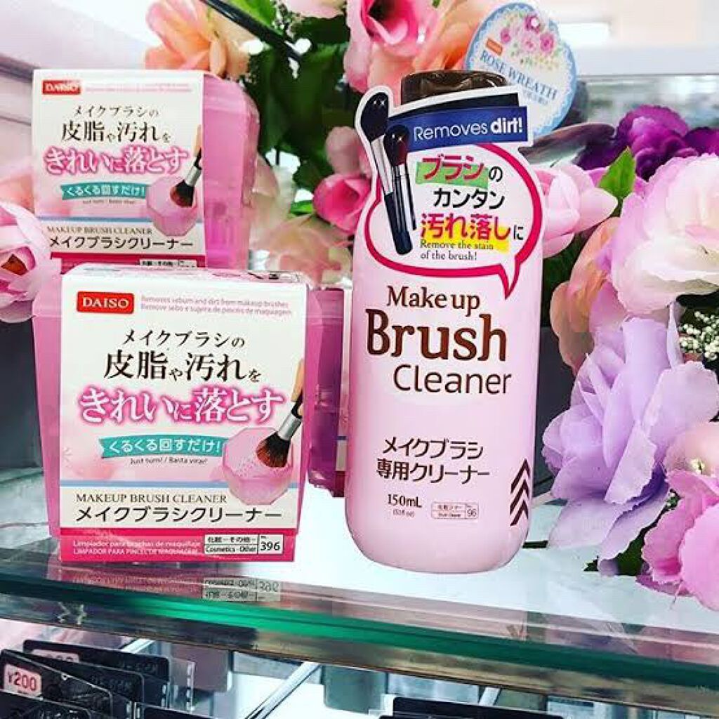 Daisoの化粧小物 メイクブラシ専用クリーナー&メイクブラシクリーナーを使った口コミ 🦋安いのによく落ちる🦋コスパ最強 By Usagi