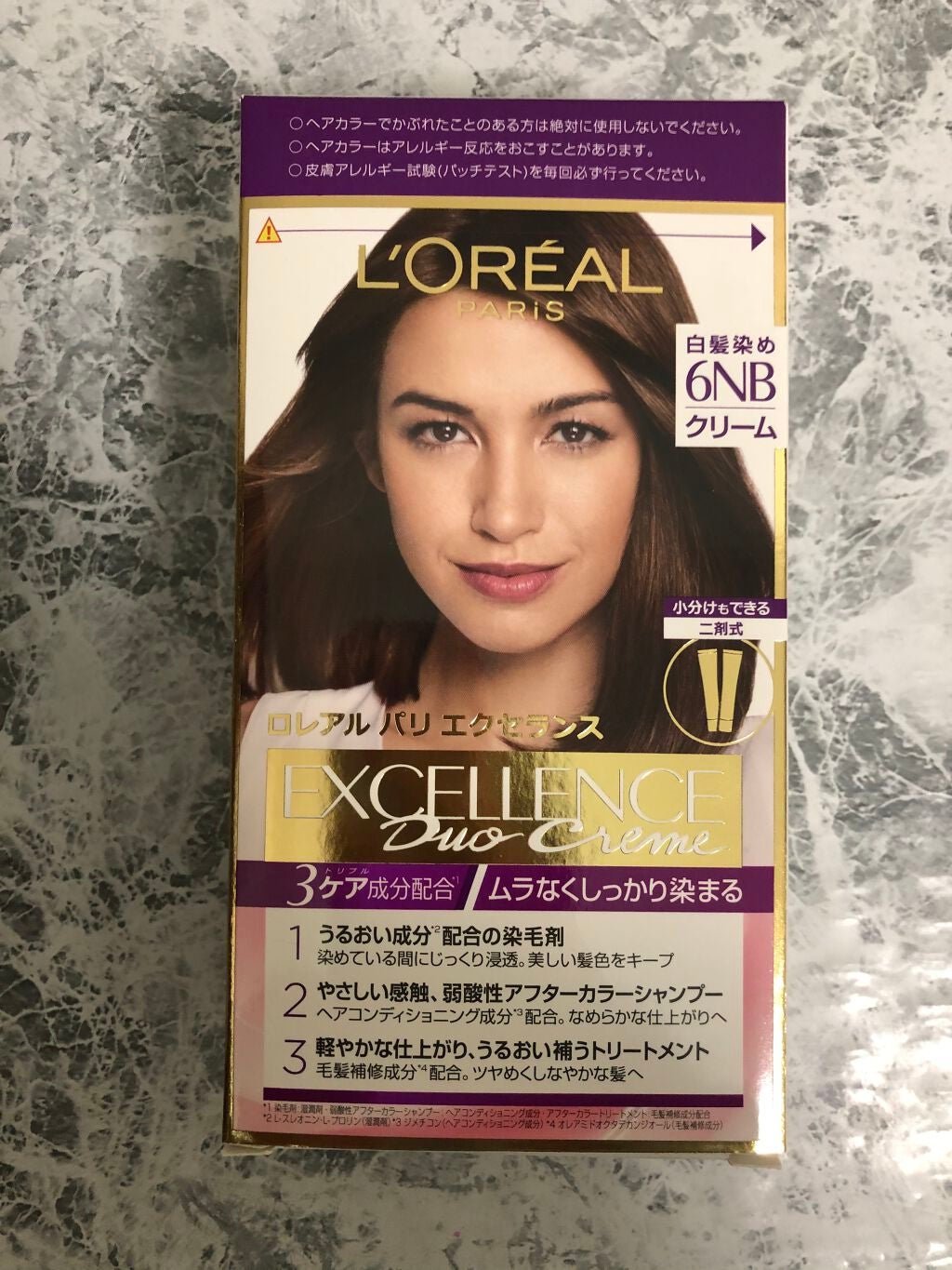 エクセランス R クリームタイプ 6nb やや明るい自然な栗色|ロレアル パリの口コミ「 ロレアルパリエクセランスを使用しました 」 By