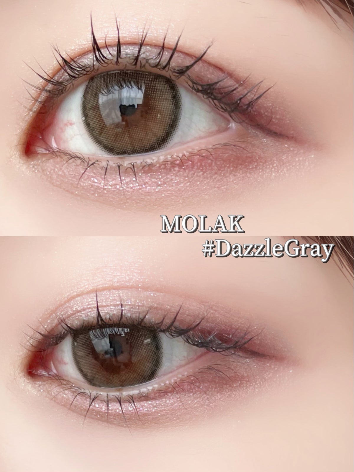 あなたはどっち派?molak・olensのカラーコンタクトレンズを徹底比較! 盛れるグレーカラコン比較してみた🩶🫧 By 🌙☁️ブルベ冬女の