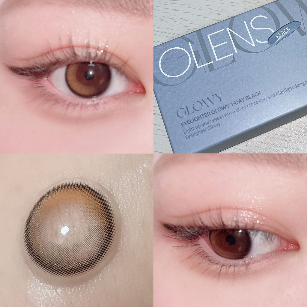Glowy 1day|olensのカラコンレポ・着画口コミ 茶目さん・イエベさん大歓喜 うるちゅる 透明感カラコン By つるこ混合肌