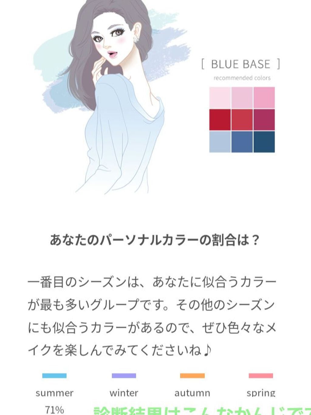 パーソナルカラー診断|viséeの口コミ ヴィセのパーソナルカラー診断 By さっちょん 脂性肌 10代前半 Lips