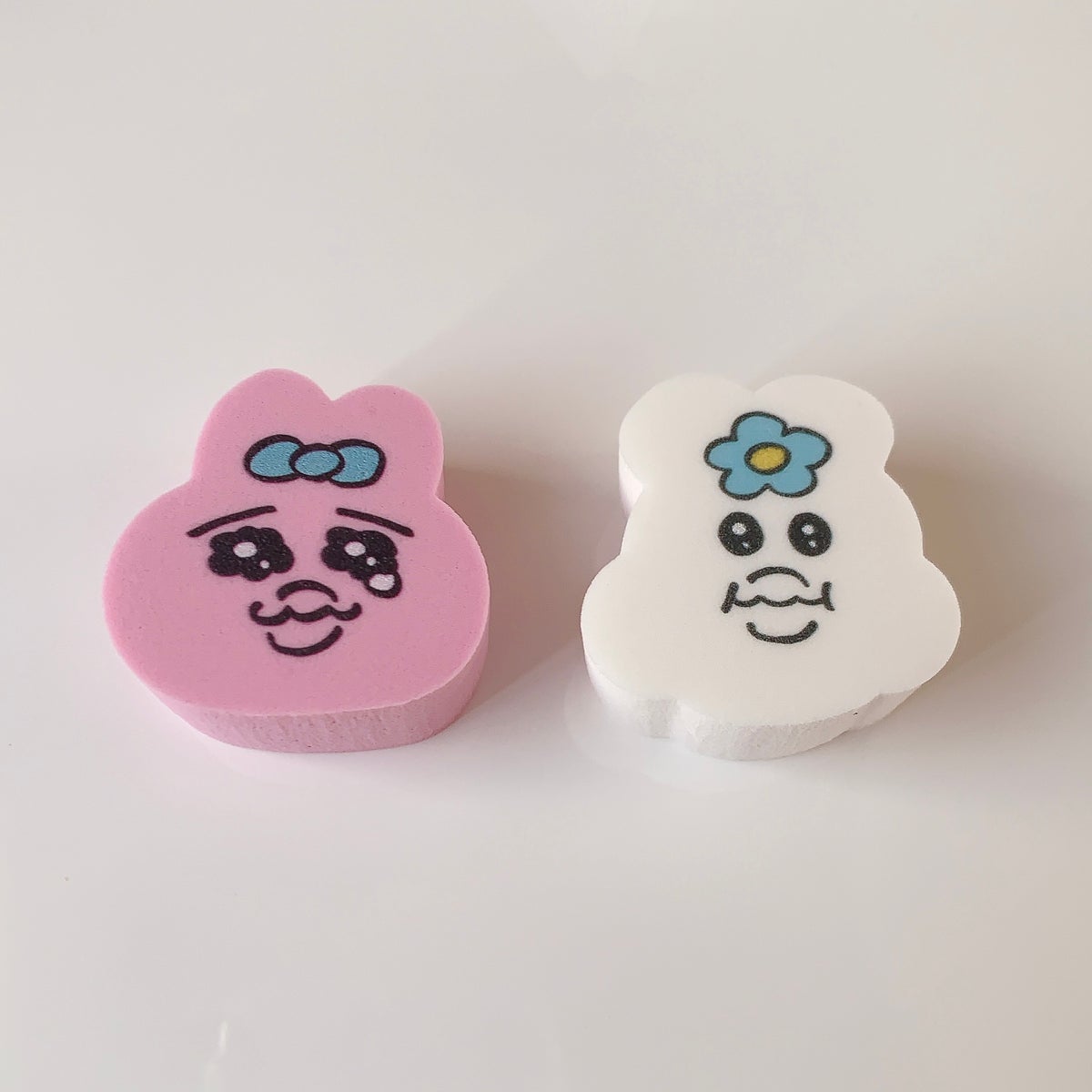Shobidoのパフ・スポンジ おぱんちゅうさぎ ダイカットパフ&んぽちゃむ ダイカットパフを使った口コミ おぱんちゅうさぎ&んぽちゃむ の