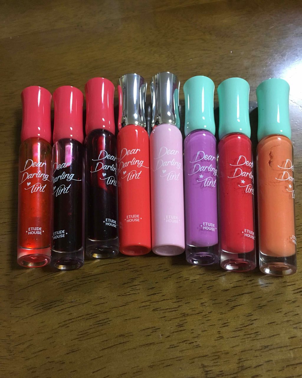 【etudeの口紅・グロス・リップライナーを徹底比較】wp ディアダーリンソーダティント他、3商品を比べてみました!「私の持ってるエチュード