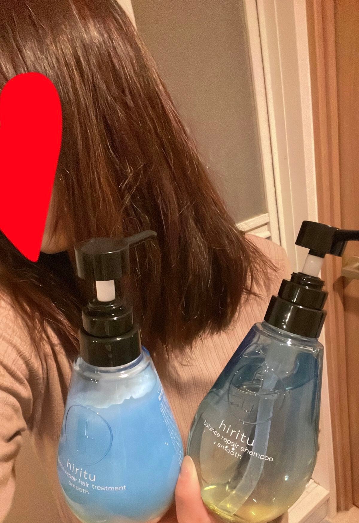 バランスリペア シャンプーヘアトリートメント スムース|hirituの口コミ かわいいボトルのhiritu 香りを試したらかなり好みだっ