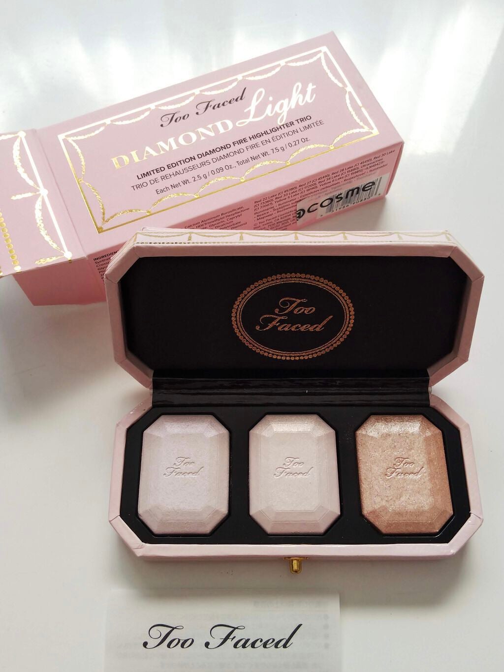 【限定ハイライト】~ダイヤモンドライト シリーズ~ マルチユース ハイライター トリオ|too Facedの口コミ「 💠too Faced