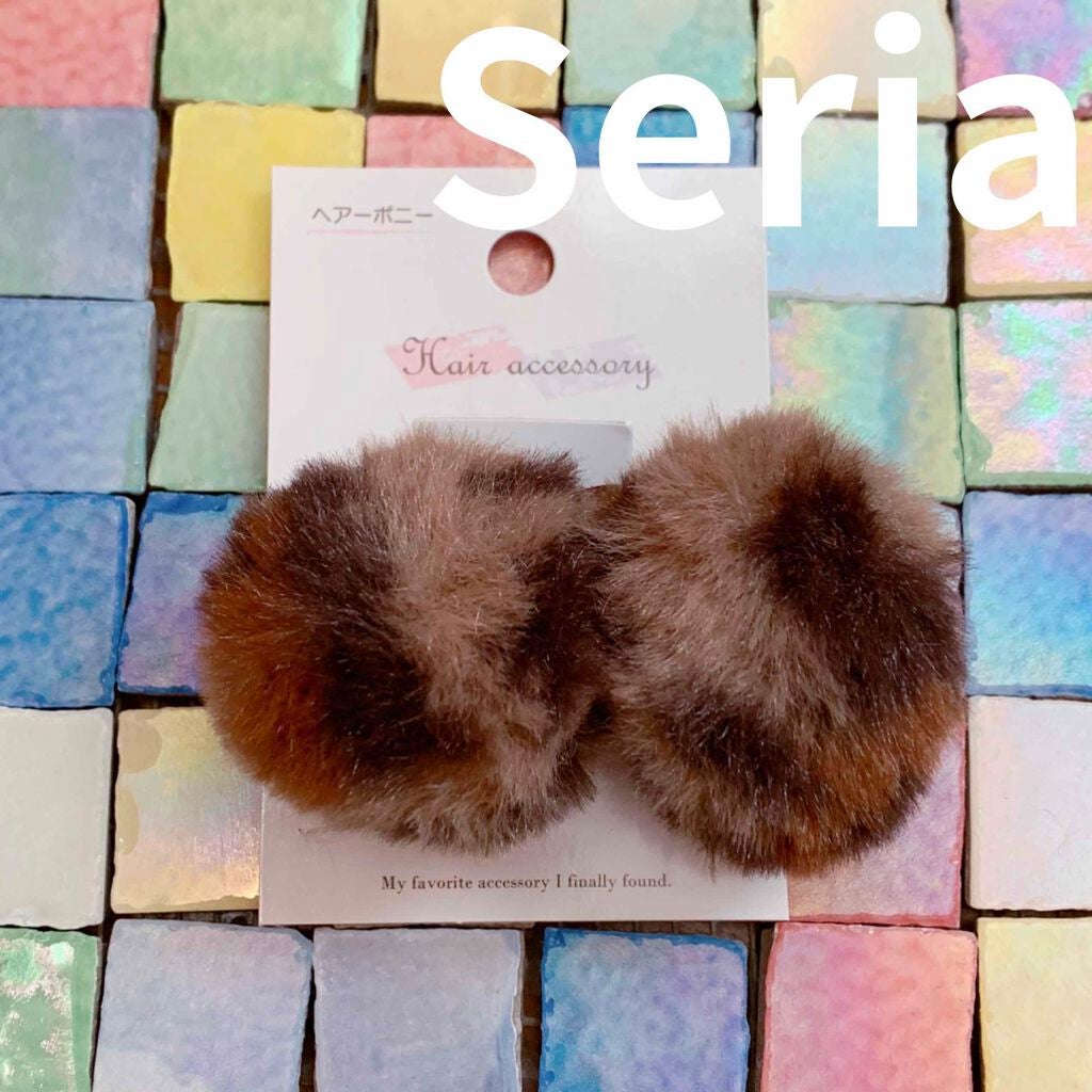 ヘアポニー|セリアの口コミ 超優秀!100均で買えるおすすめヘアケアグッズ!💄冬にぴったり♡もこもこポニー💄 By Sacha🐰混合肌