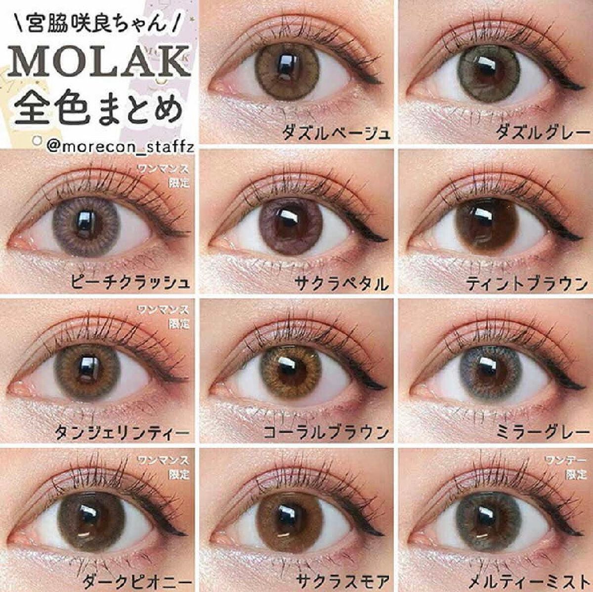 Molak 1day|molakのカラコンレポ・着画口コミ Molak 1dayダズルグレー By 引き弱子乾燥肌30代後半 Lips