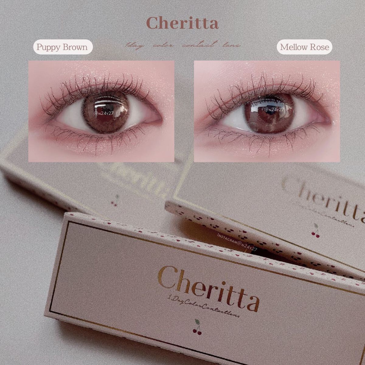 チェリッタ 1day|cherittaのカラコンレポ・着画口コミ 専属モデル 香音ちゃんプロデュースカラコン👀 By 𝗋𝗂𝖼𝗈