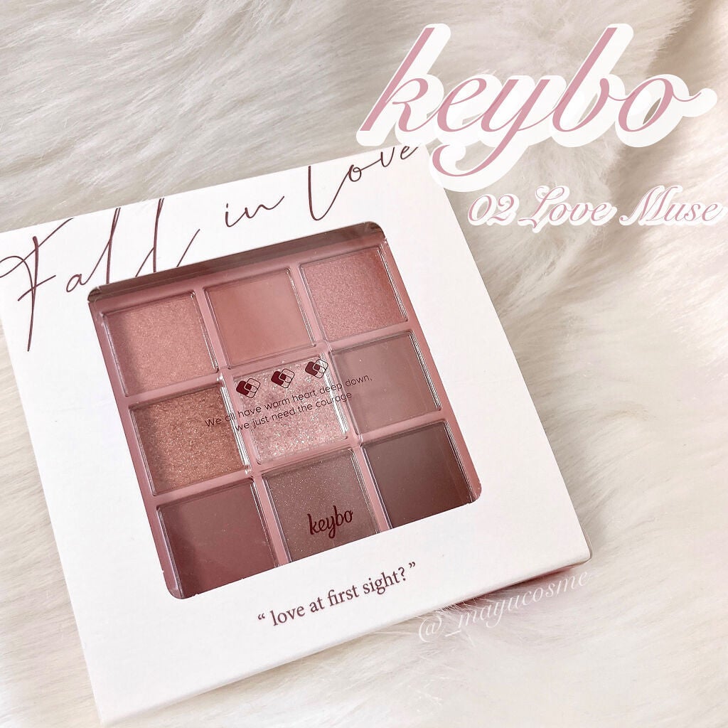【2022年春新作パウダーアイシャドウ】keybo Fall In Love Shadow Palette|keyboの口コミ「新作ピンク系で