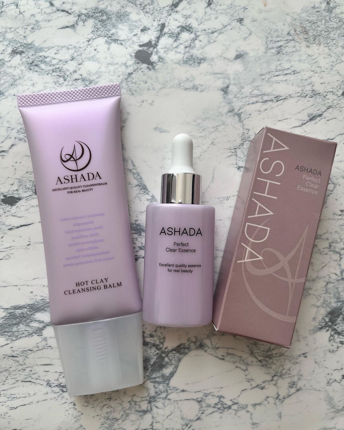 アスハダ Ashada 美容液パーフェクトクリアエッセンス |アスハダの口コミ *ashada ホットクレイクレンジングバーム By