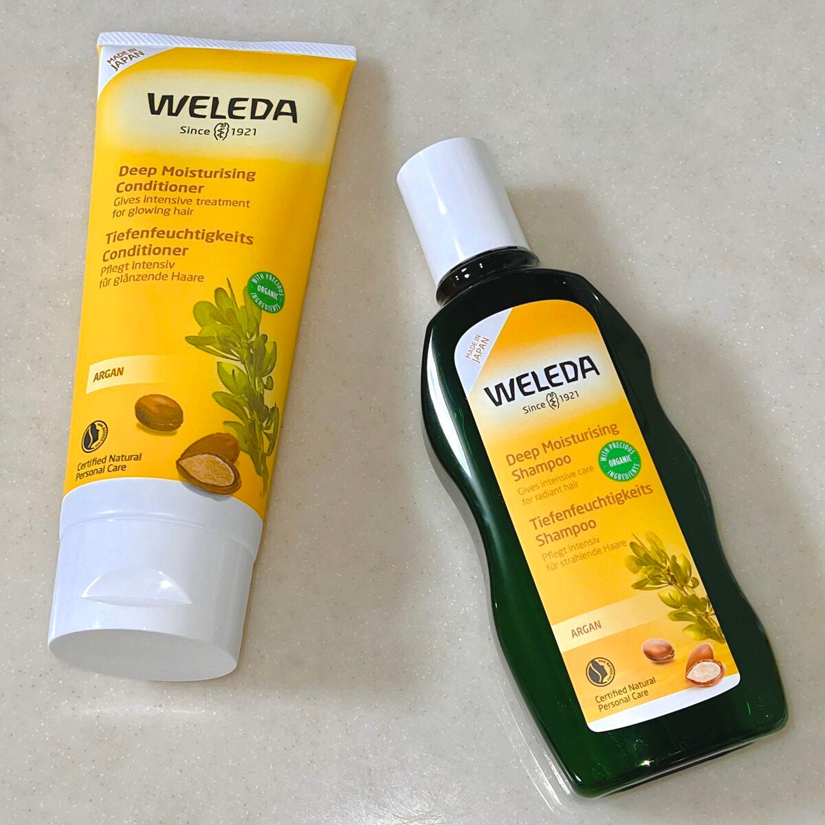 アルガン ヘアシャンプー/ヘアコンディショナー|weledaの口コミ 天然由来成分100のオーガニックヘアシャンプー
