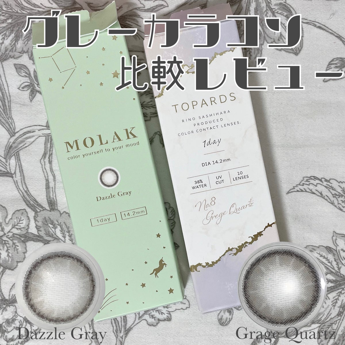 あなたはどっち派?topards・molakのワンデー(1day)カラコンを徹底比較! グレーカラコン比較レビュー!/ By もい混合肌