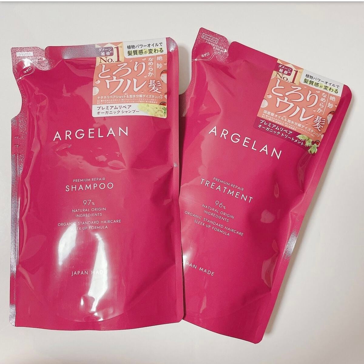 プレミアムリペア シャンプー/ヘアトリートメント|アルジェランの口コミ サンプルを使用して気に入ったので購入しました。 By ぴょんこ