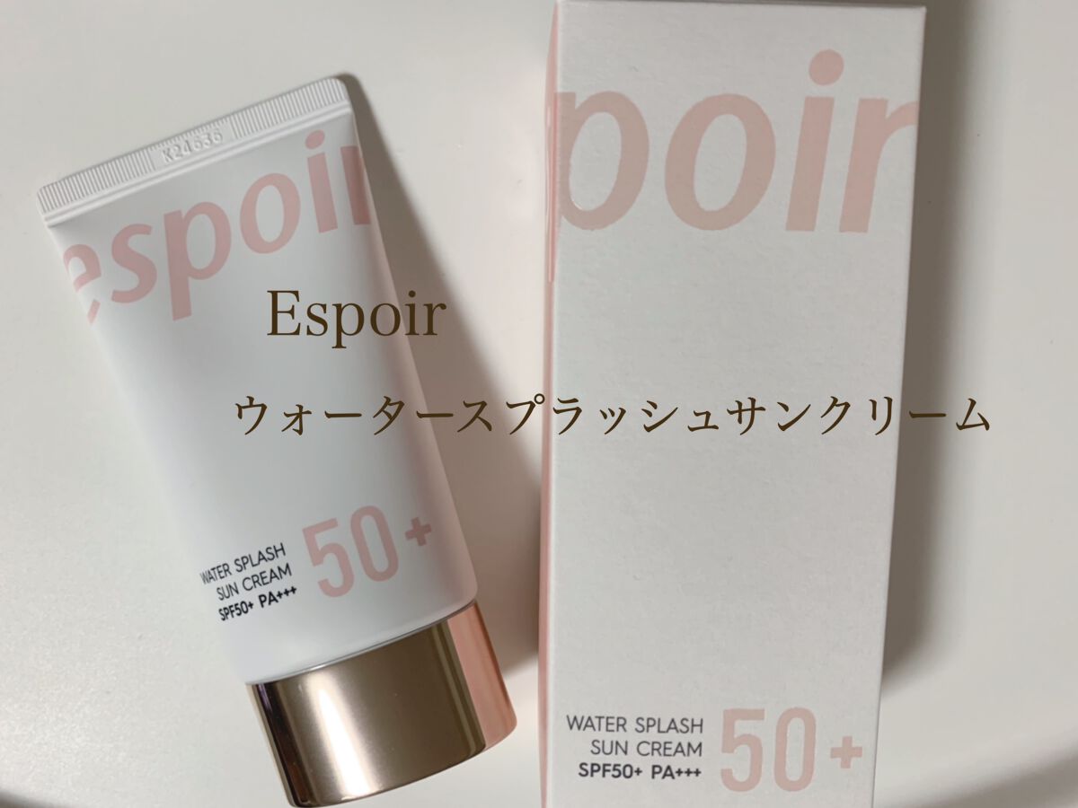 ウォータースプラッシュサンクリーム|espoirの口コミ「🕊espoir 🌿ウォータースプラッシュサンクリーム 」 By めろん乾燥肌
